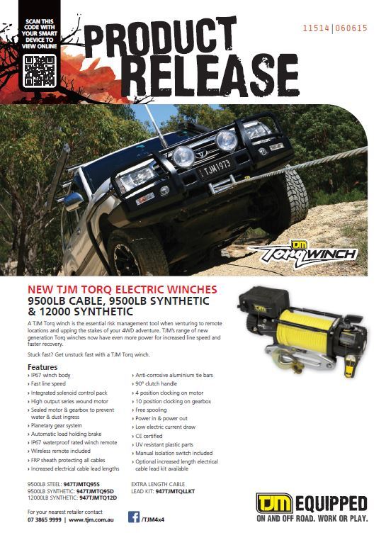 NEW TORQ WINCHES FROM TJM - TJM Products NQ